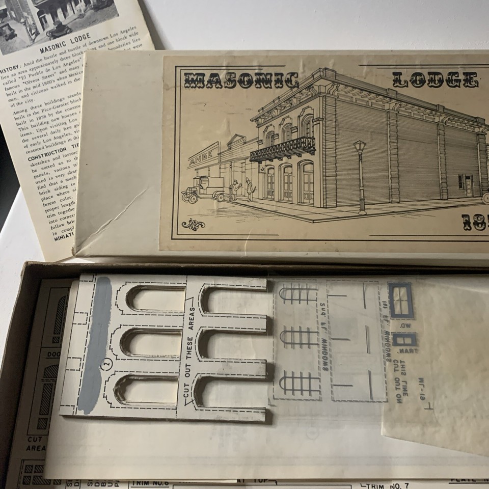 HO Scale Classic Miniatures #CM-8 "MASONIC LODGE" KIT MIB | eBay