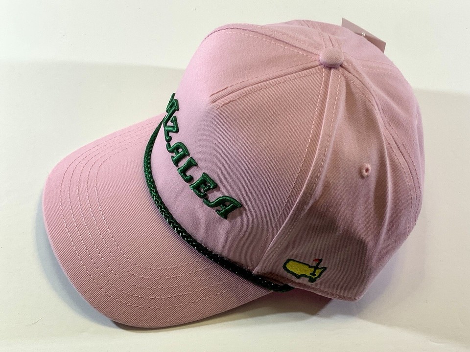 Masters Azalea golf Hat pink with rope snapback 2024 Masters pga new | eBay