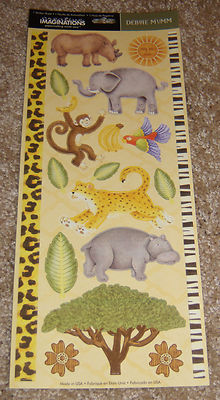 Wild Side Animals ~ Creative Imaginations Debbie Mumm Sticker Sheet | eBay