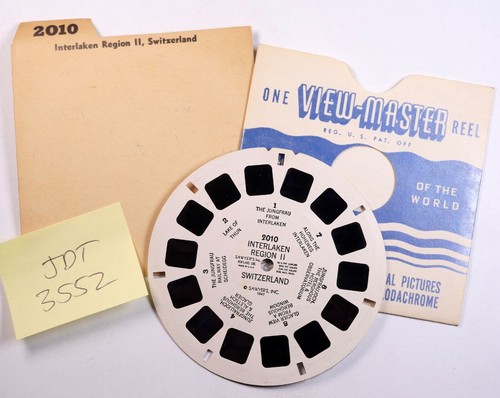 View-Master reel Interlaken Region II Switzerland 2010 & index card ...