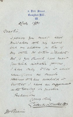 GILBERT ARTHUR A''BECKETT - AUTOGRAPH LETTER SIGNED 07/02/1881 | eBay