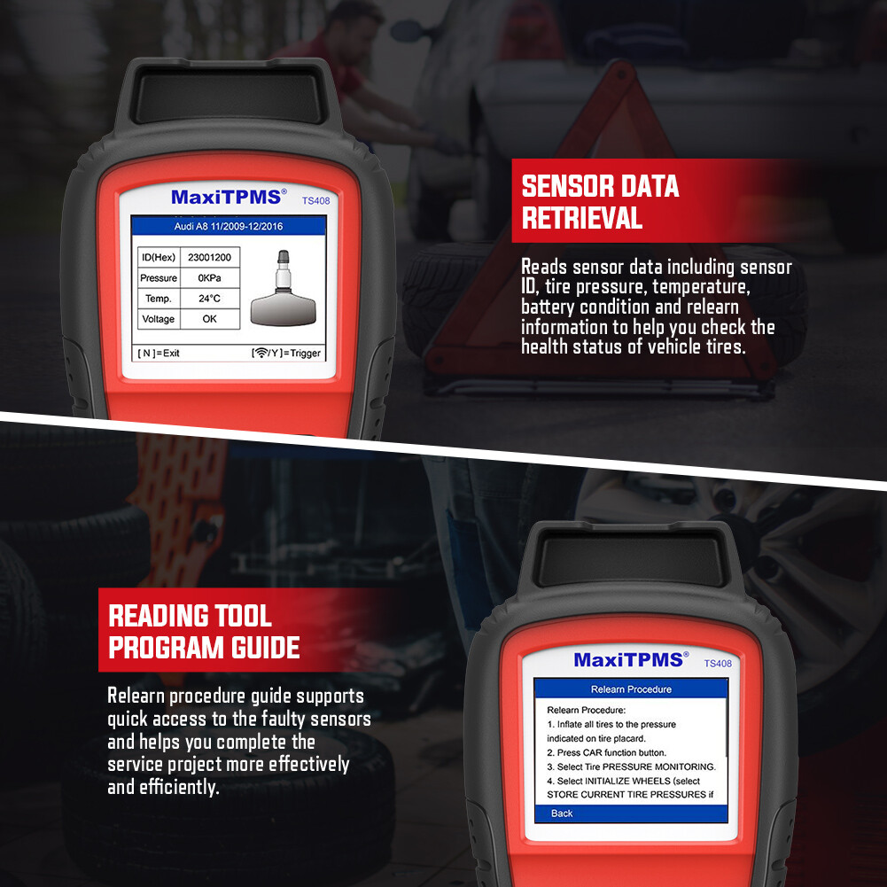 🔥2023 Autel MaxiTPMS TS408 RDKS TPMS Programmiergerät Anlerngerät ...