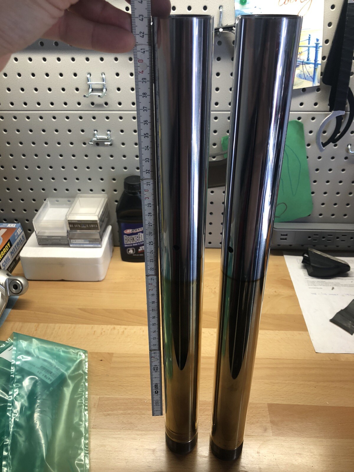 Ohlins Front Fork Inner Tubes 43mm used set STRAIGHT Ducati | eBay