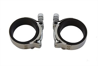 Power Intake Manifold Clamp Kit with Flat Seals for Harley Davidson by ...
