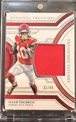 2023 National Treasures Isiah Pacheco /49 Treasured Patch | eBay