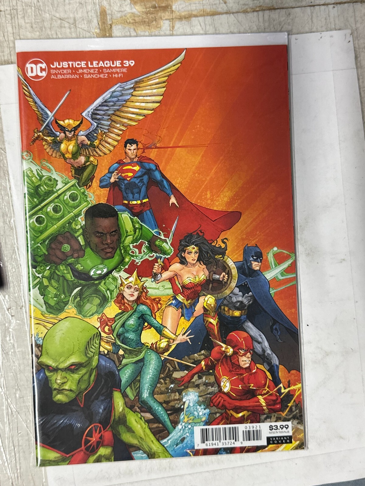JUSTICE LEAGUE #39 2018 KENNETH ROCAFORT VARIANT | Combined Shipping B ...