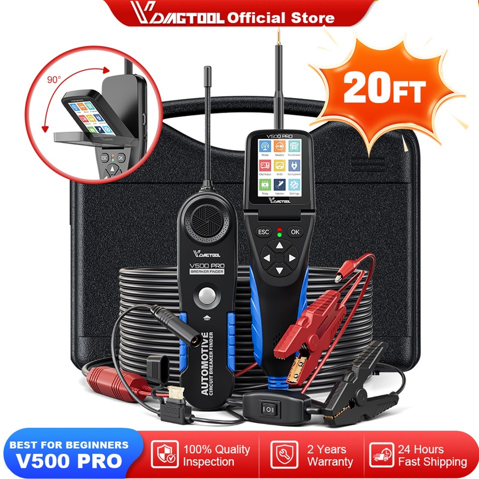 Car Circuit Tester Power Probe Fuel Injector Test Multimeter Wire Open ...