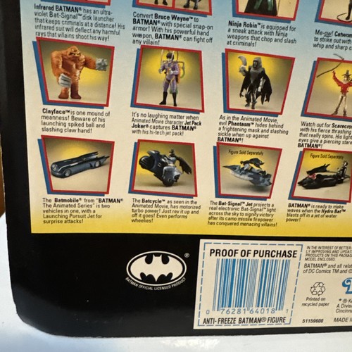 1993 Kenner Batman The Animated Series ANTI-FREEZE BATMAN Action Figure ...