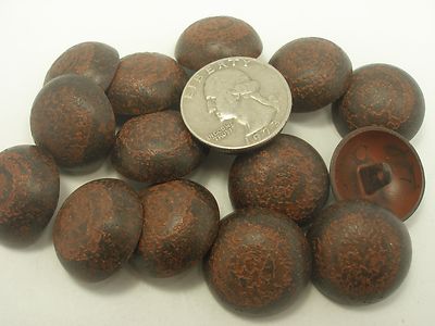 Distressed Iron Military Metal Domed Buttons sizes 5/8 ,11/16 ,13/16 ,7 ...