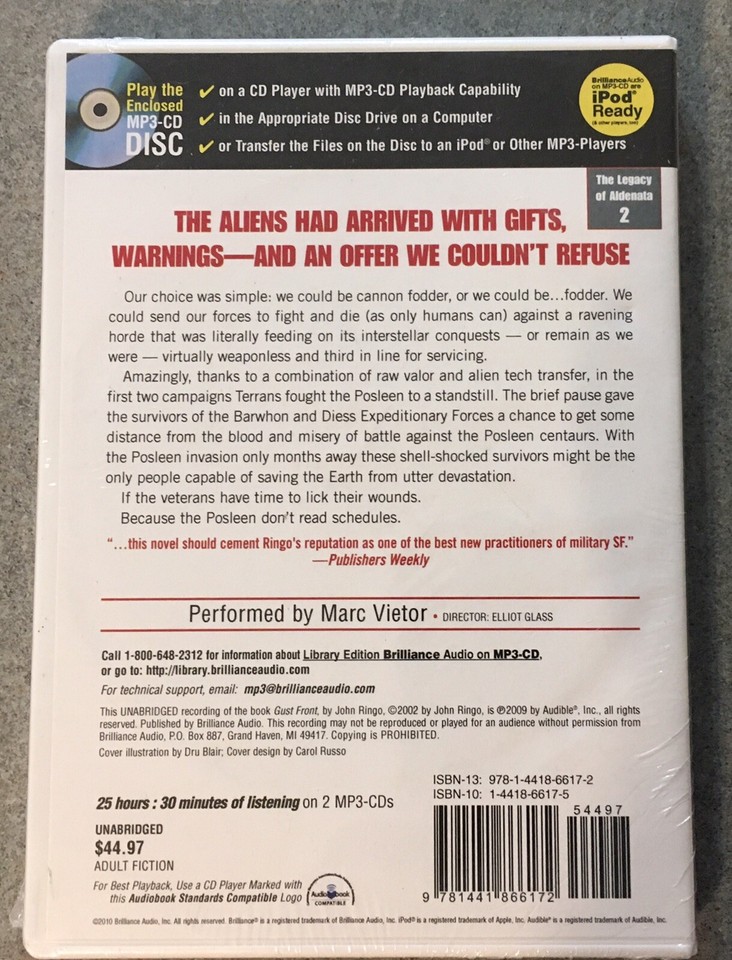 Gust Front (Legacy of the Aldenata Series) MP3 CD – Audiobook ...