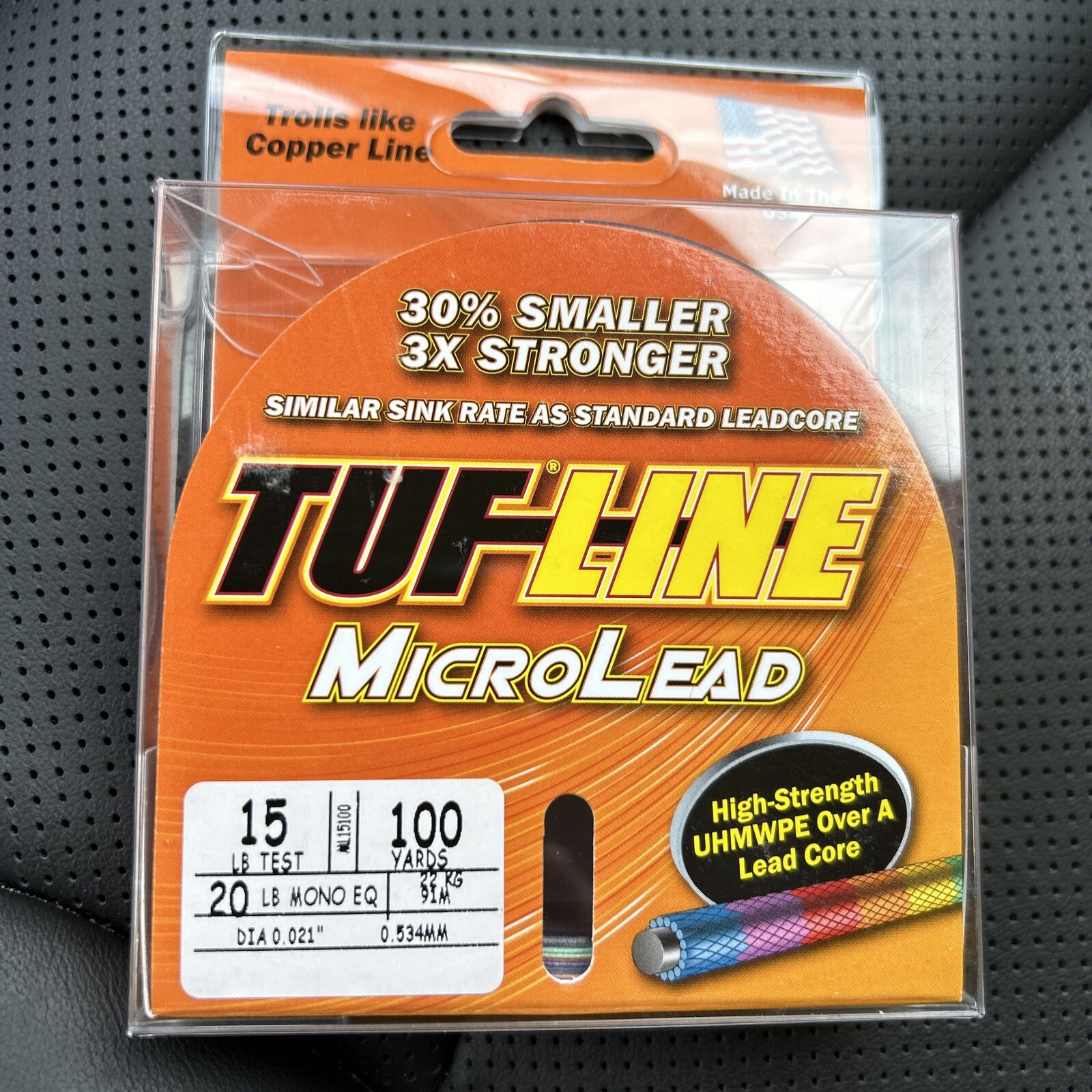 Tuf-Line ML15100 MicroLead Lead Core Spectra Braid Trolling Line 15lb ...