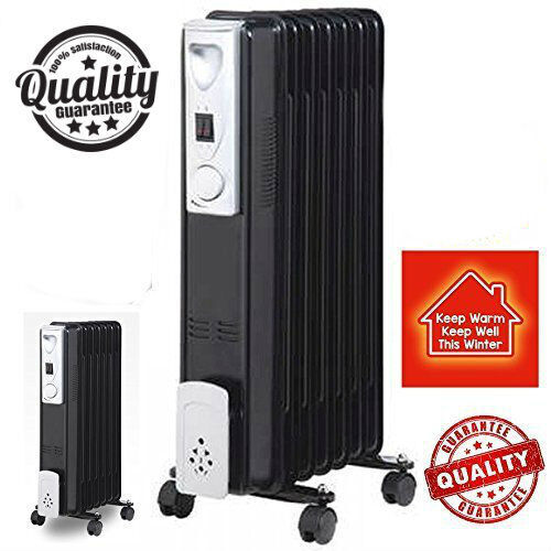 Portable Electric Oil Filled Radiator Electric Caravan Heater 240V Fin ...