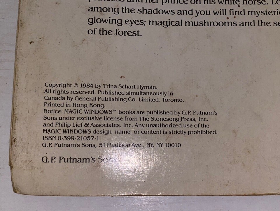 THE ENCHANTED FOREST Trina Schart Hyman Magic Windows 3D Scene 1984 ...