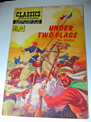 Aug. 1951 Classics Illustrated Comics - Under Two Flags - No. 86 | eBay