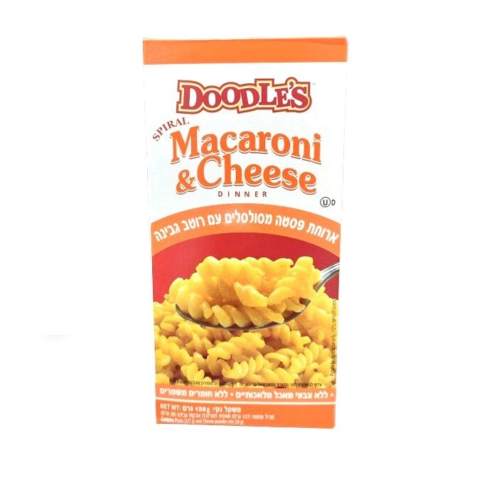 6x Doodles Spiral Macaroni and Cheese, 156 Grams, From Israel, Kosher ...