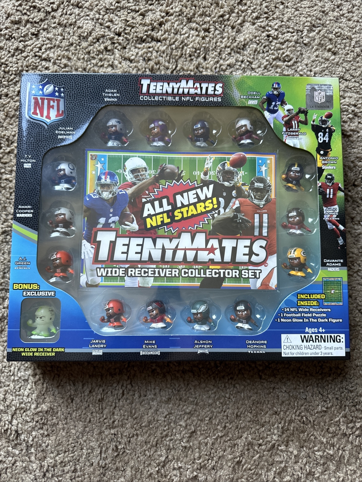 2018 NFL TeenyMates All New NFL Stars Wide Receiver Collector Set ...
