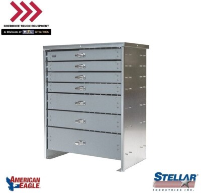 Stellar 38514, (7) Drawer Heavy-Duty Steel Toolbox- 33.5"H x 26"W x 16 ...