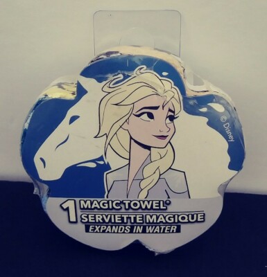 Frozen II Elsa Magic Towel Face/Bath Towel Expands in Water For Kids | eBay