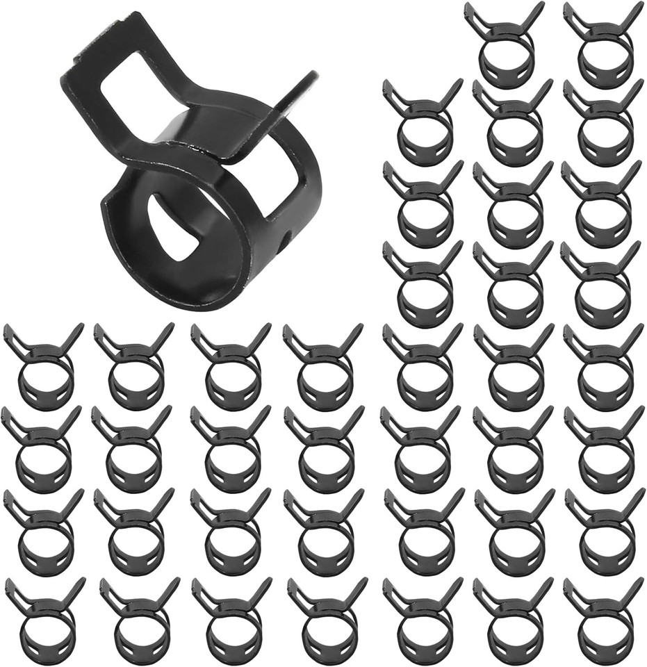 20 Pcs 5/16 Inch ID Spring Band Type Clamps, 8mm Fuel Hose 8mm, 20pcs ...