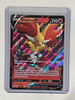 Pokemon TCG - Delphox V Ultra Rare Holo - 027/196 - Lost Origin | eBay