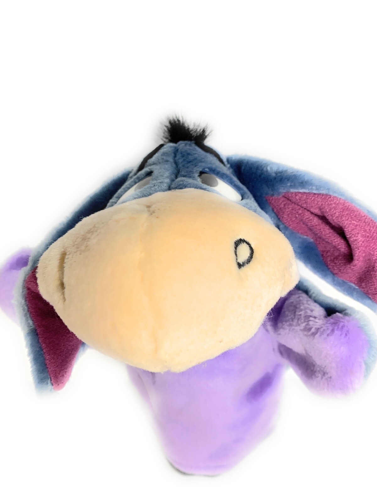 Disney Eeyore Stuffed Plush Hand Puppet 9" Inches Arcotoys Mattel blue ...