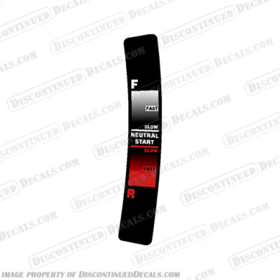 Fits Mercury Mariner Throttle Tiller Control Decal | eBay