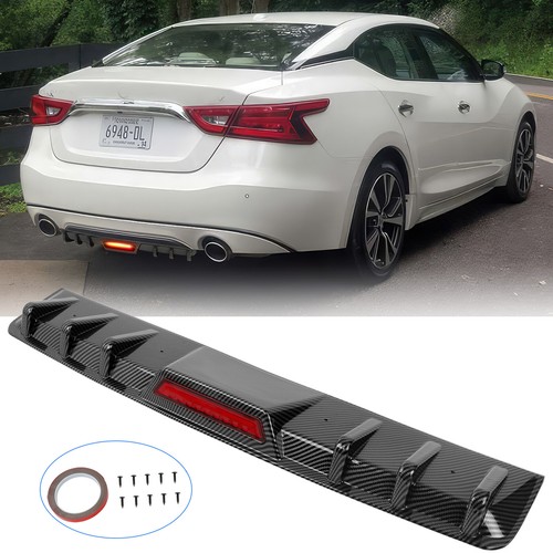 For Nissan Maxima SL SV SR Rear Bumper Diffuser Lip W/ LED Tail Brake ...