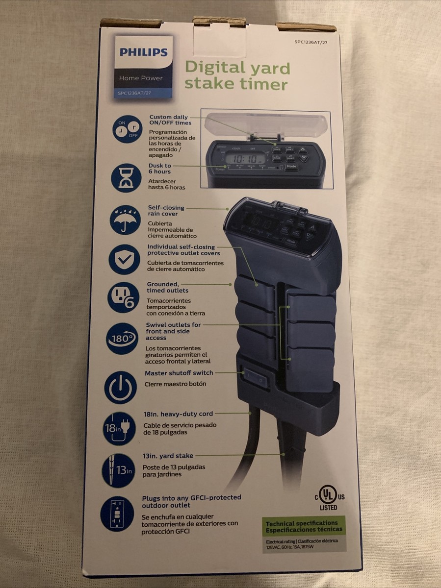 Programmable Outdoor Timer 6 Plug