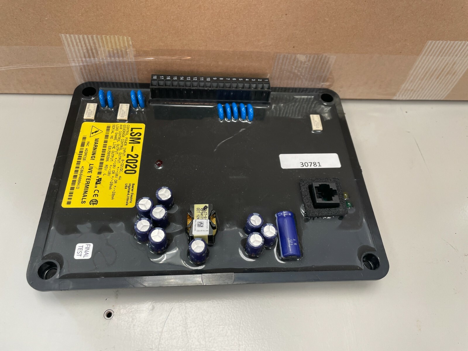 BASLER LSM-2020 PROGRAMMABLE GENERATOR LOAD SHARING SHARE AVR CONTROL ...