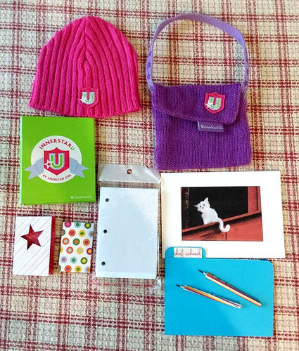 American Girl Innerstar U Everyday Accessories Beanie Purse Binder Etc ...