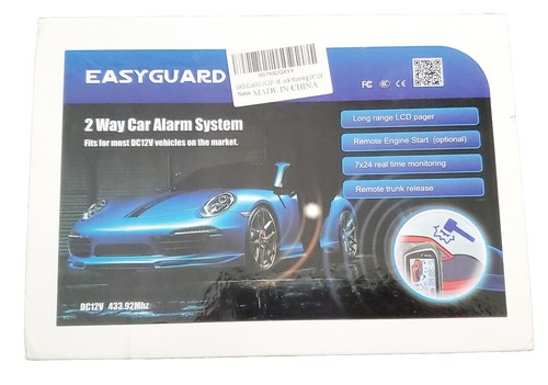 Easyguard 2 Way Car Alarm System with 1.73-inch Big LCD Remote Start ...