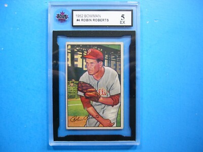 1952 BOWMAN MLB BASEBALL CARD #4 ROBIN ROBERTS KSA 5 EX '52 GL | eBay