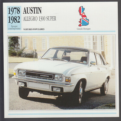 1978-1982 Austin Allegro 1300 Super British Car Photo Spec Sheet French ...