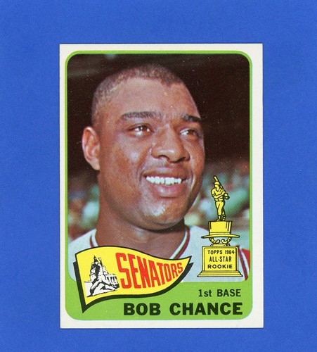 1965 Topps #224 Bob Chance RC All-Star Rookie EX-EXMT (184) | eBay