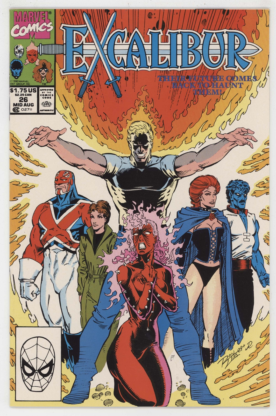Excalibur 26 Marvel 1990 NM Ron Lim Joe Rubenstein | eBay