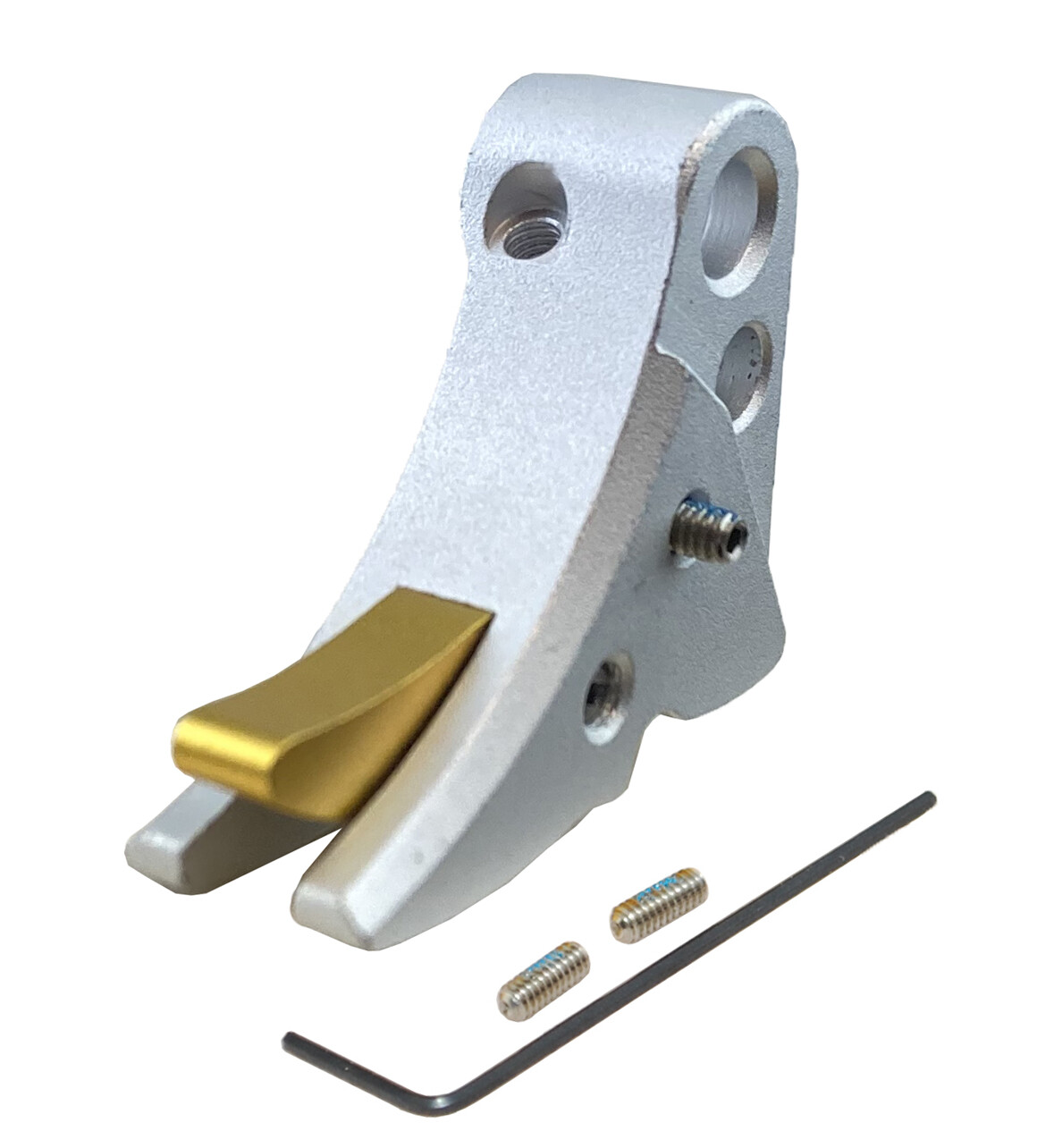 Silver Anodized Aluminum Trigger Shoe With Safety For G17 G19 G23 G26 ...