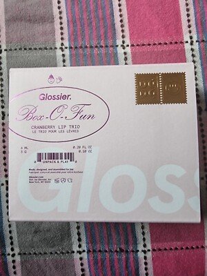 Limited Edition GLOSSIER Box-O-Fun Cranberry Lip Trio | eBay