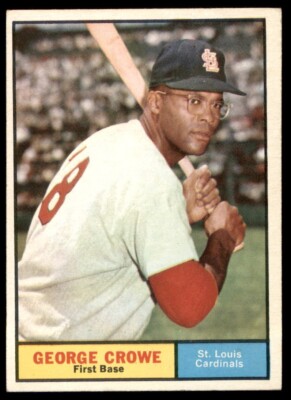 1961 Topps Baseball George Crowe St. Louis Cardinals #52 | eBay
