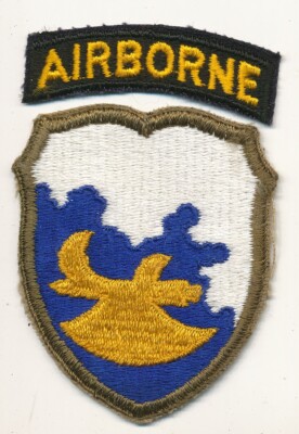 19th Airborne Division ghost division real WWII make with real tab | eBay