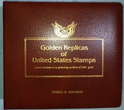 Golden Replicas of US States Stamps 22k Gold Book 1981-1982 41 Stamps ...