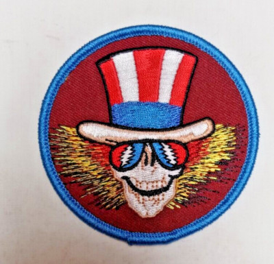 The Grateful Dead Uncle Sam US Blues Embroidered Patch Licensed 3" x3 ...