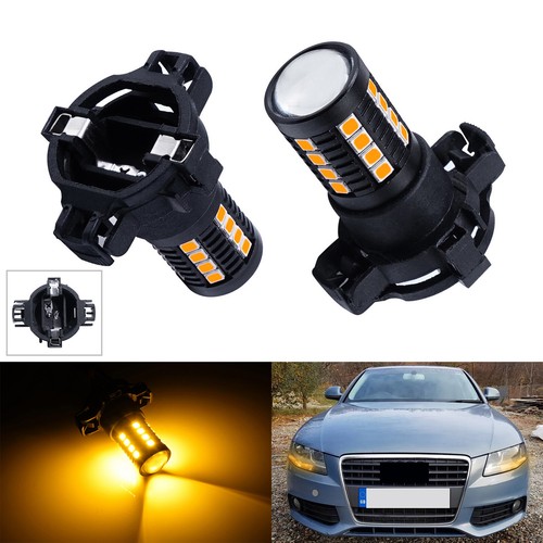 2x PY24W 5200s 15W LED Bulbs No Error Side Indicator Signal Light For ...