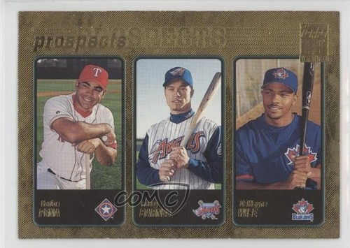 2001 Topps Prospects Gold /2001 Carlos Pena Larry Barnes Dewayne Wise ...