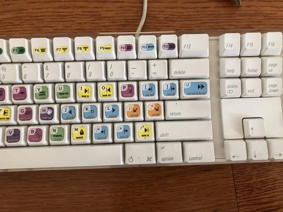 Apple A1048 Digidesign USB Wired Avid Logic Keyboard Final Cut Pro ...