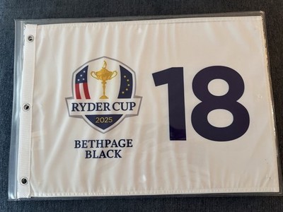 2025 Ryder Cup Flag Bethpage black golf NY silkscreen logo pga new | eBay