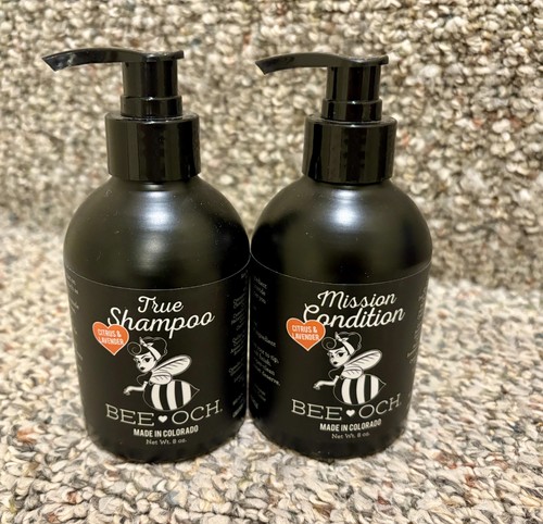 Bee Och True Shampoo and Mission Condition Conditioner 8 oz Each Lot of ...
