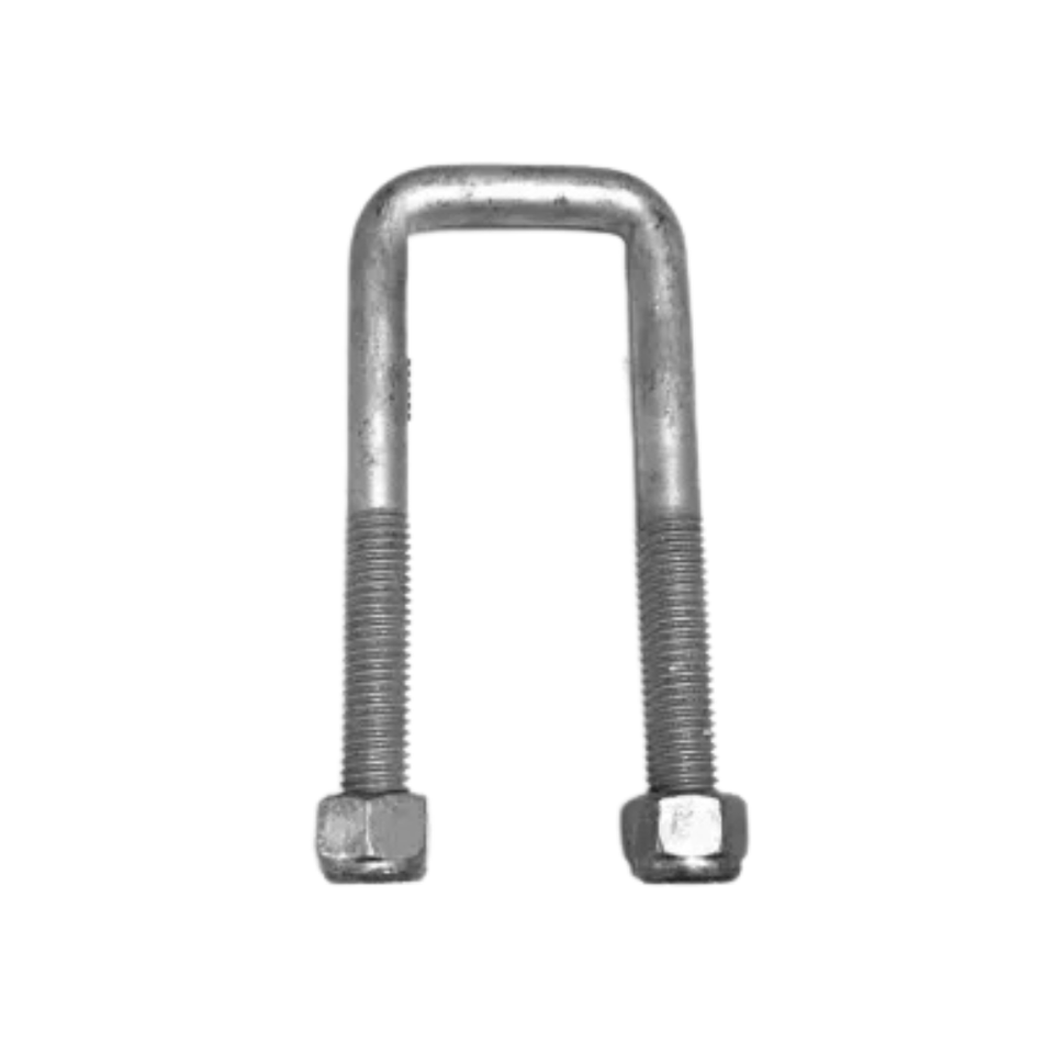 ARK 2x Gal Axle U-bolts 40MM Square 1/2" 40mm wide 130mm long 60mm ...