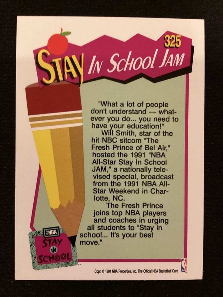 1991-92 NBA Hoops Jammin’ with Will Smith Fresh Prince #325 & #326 | eBay