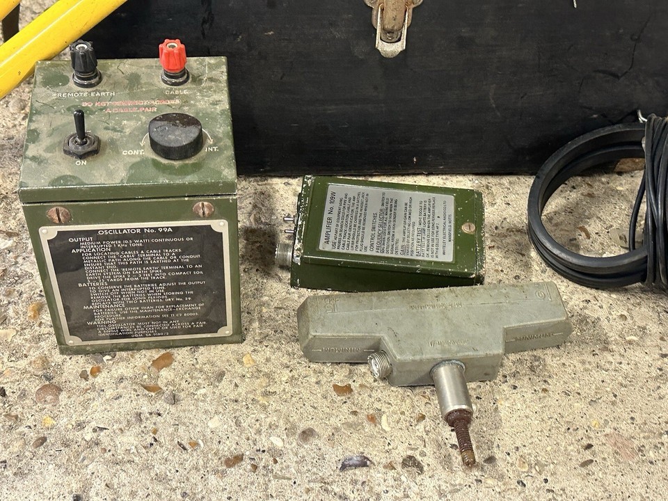 Vintage Military Metal Detector With Box | eBay UK