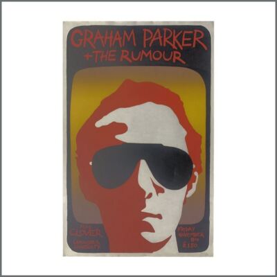 Graham Parker The Rumour 1977 John Angus Lancaster Concert Poster (UK ...